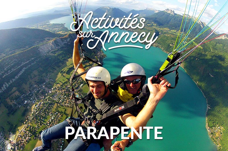 Vol et baptême en parapente - Activités sur Annecy et ses alentours
